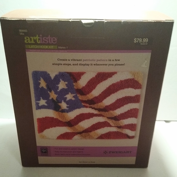 Zweigart | Accents | Zweigart American Flag Latch Hook Kit Has Been ...